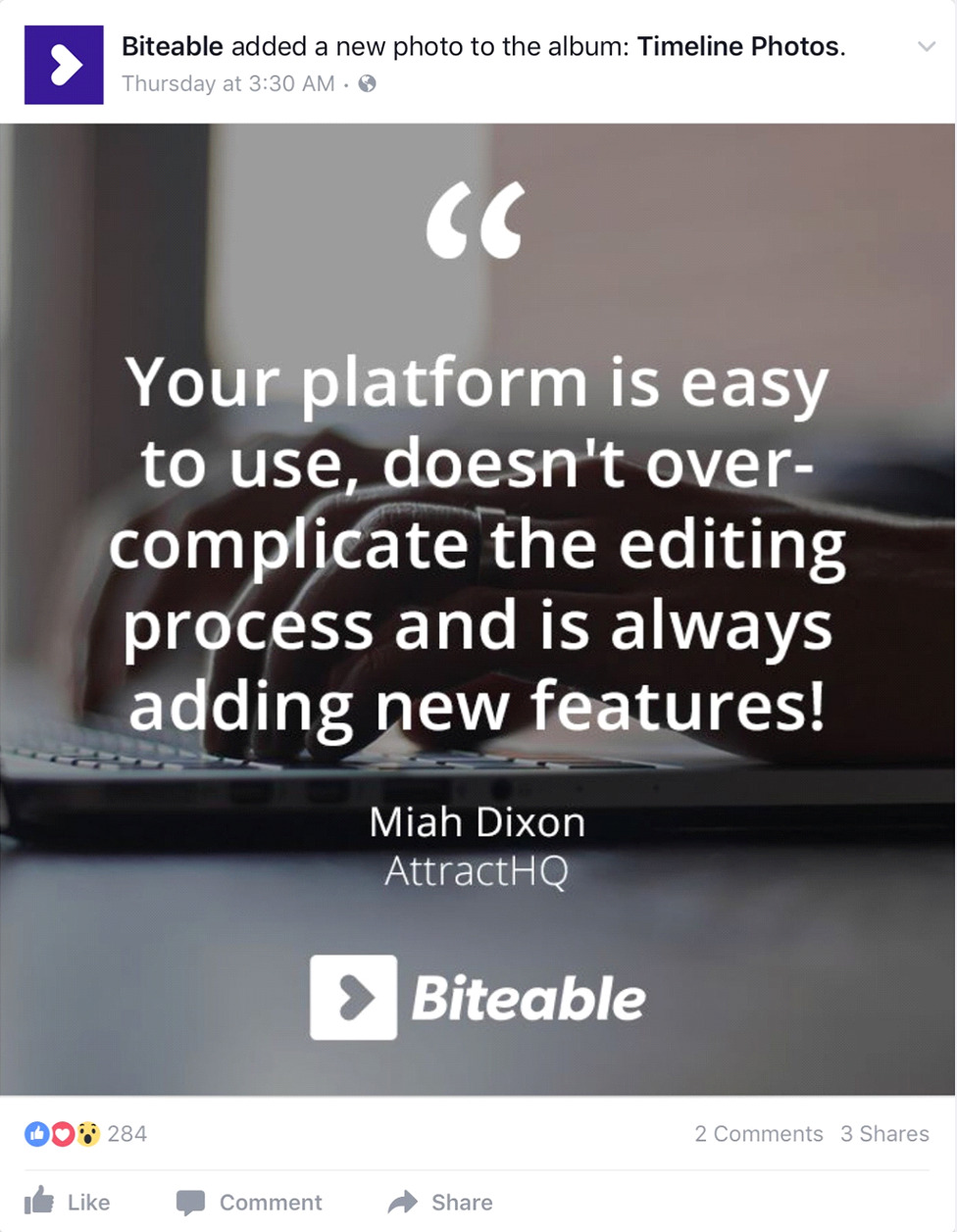 Facebook post ideas for business: fast, easy & impactful - Biteable