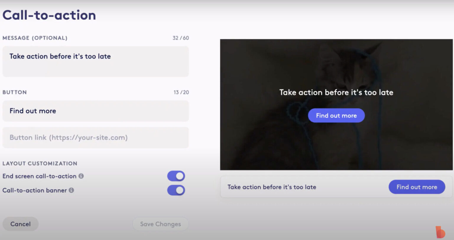 How to guide and convert with video CTAs - Biteable