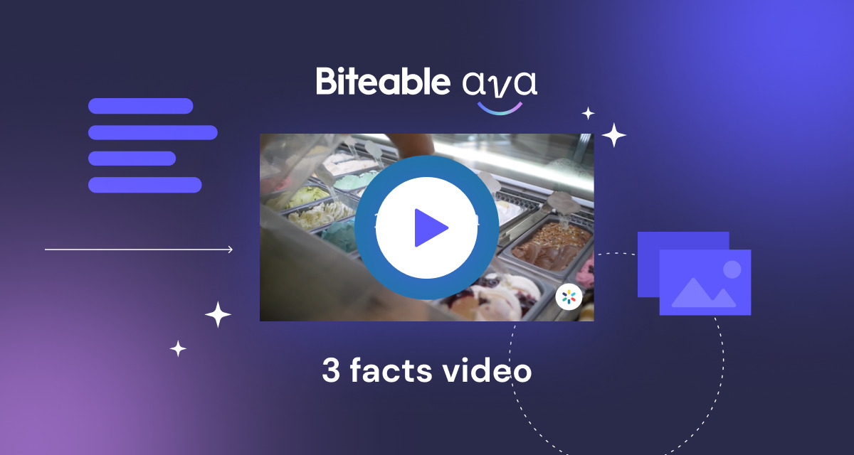 AI Video Maker - Three Facts About [your topic] - Biteable