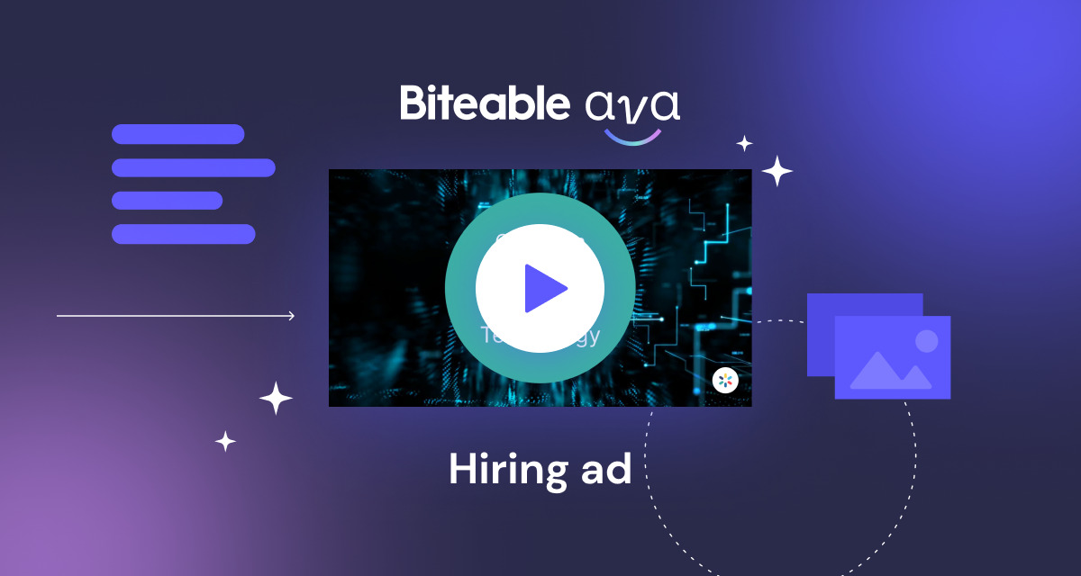 AI Video Maker - Hiring Ad Template - Biteable